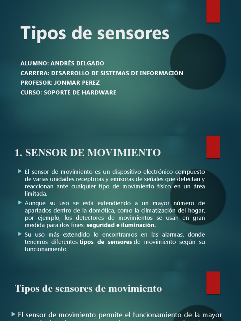 Tipos de Sensores | PDF | Ciencias fisicas