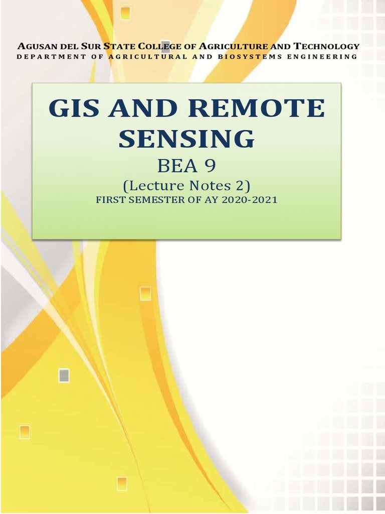 GIS & Remote Sensing Lecture Notes | PDF | Geographic Information ...
