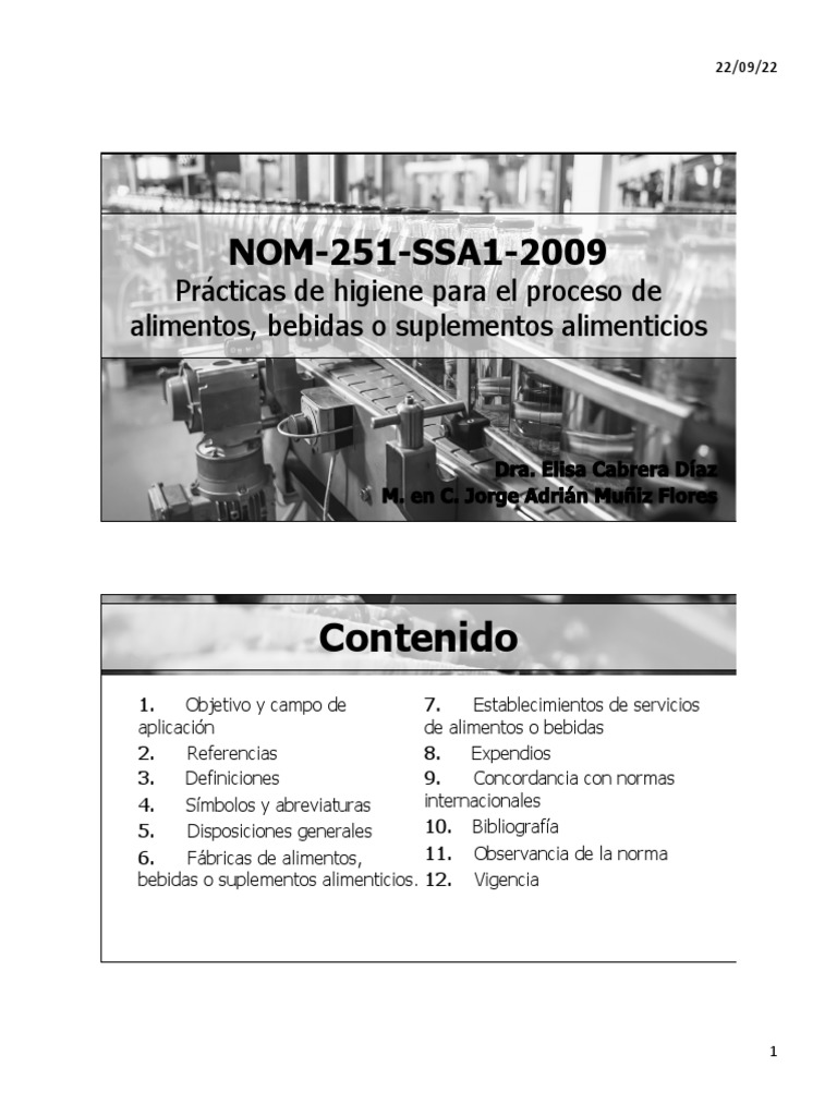 4 Norma 251 | PDF | Análisis de Riesgo y Puntos Críticos de Control | Alimentos