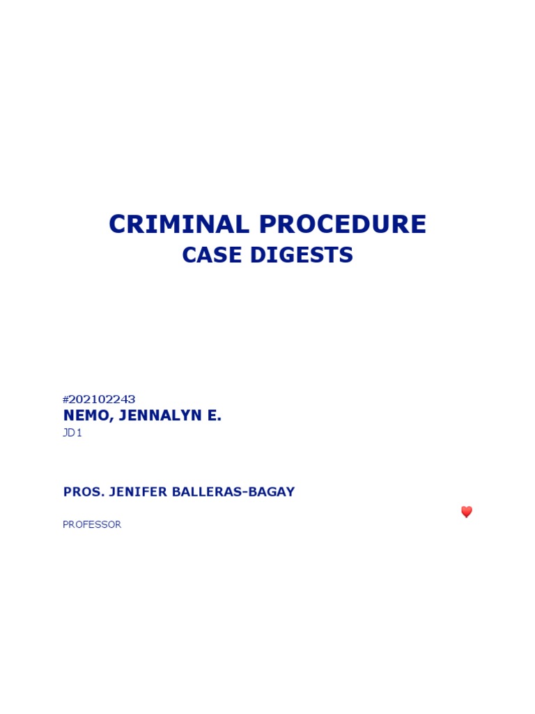 Case Digest Project | PDF | Lawsuit | Complaint