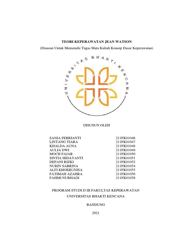 TEORI KEPERAWATAN JEAN WATSON (KELOMPOK 5) - Dikonversi | PDF