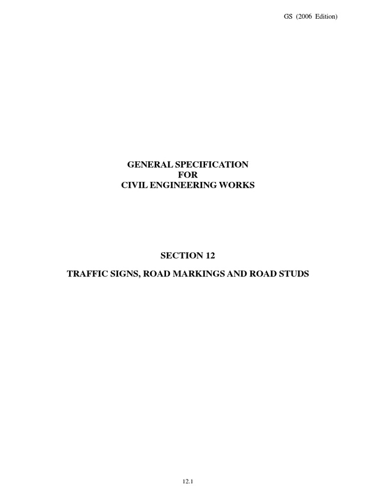 Civil Engineering Traffic Signs Guide | PDF | Screw | Rivet