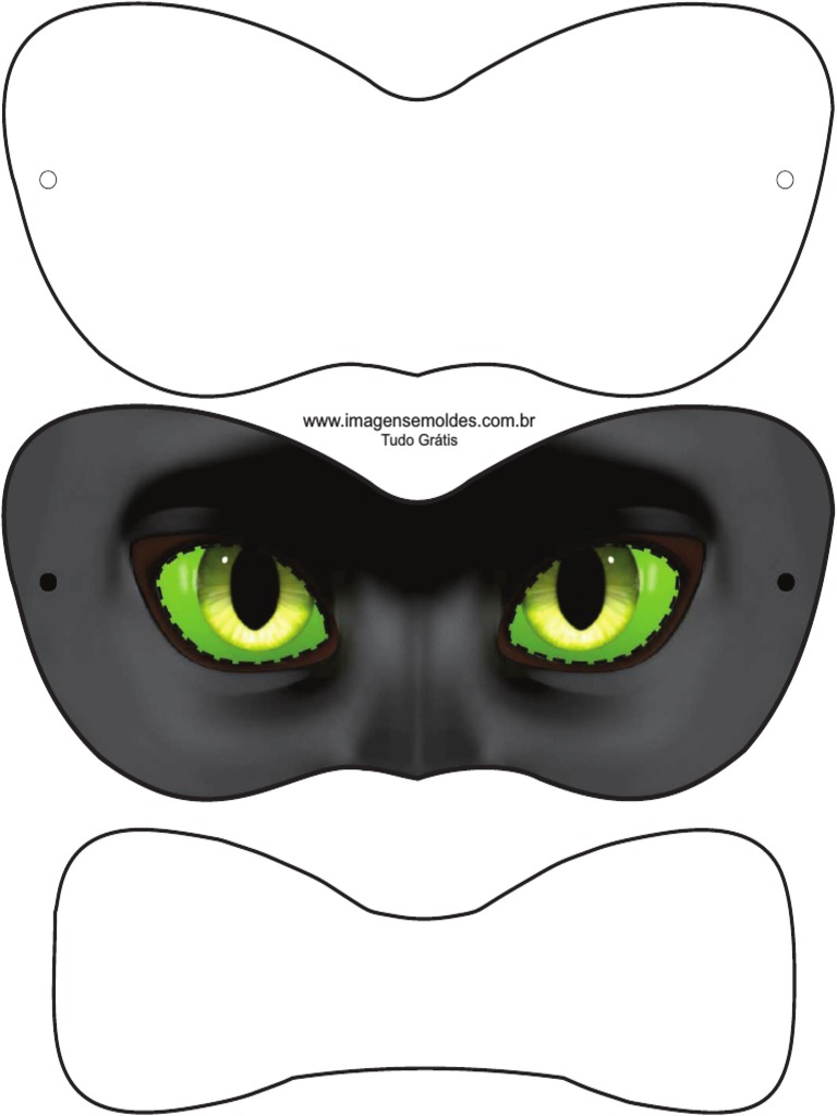 Máscara-da-Catnoa-Molde-Arquivo-de-Corte-Silhouette-Editável-SVG-PDF (1 ...