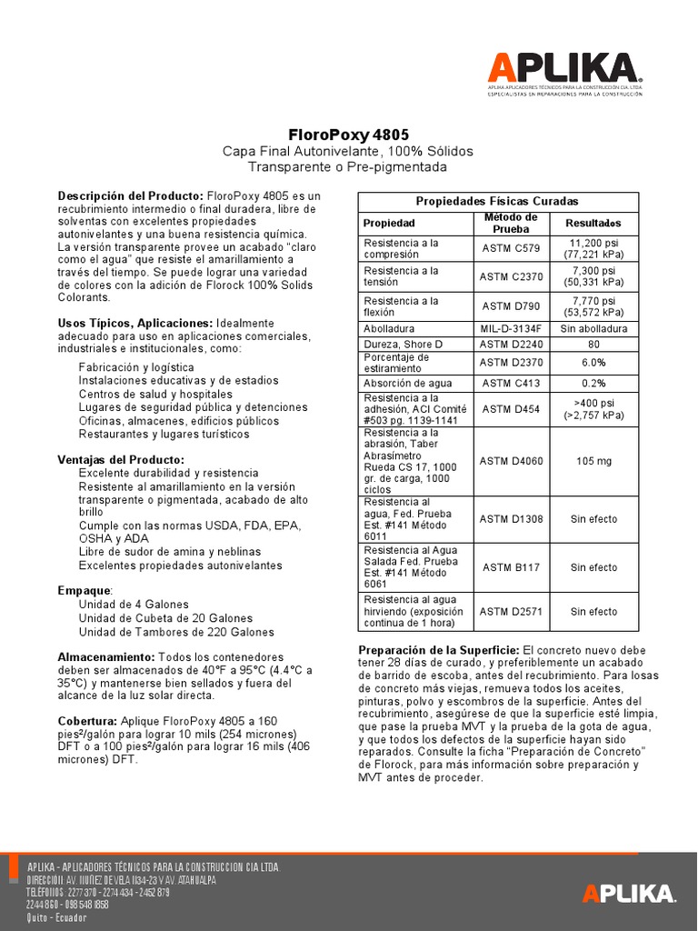 Floropoxy 4805 | PDF | Ácido | Química