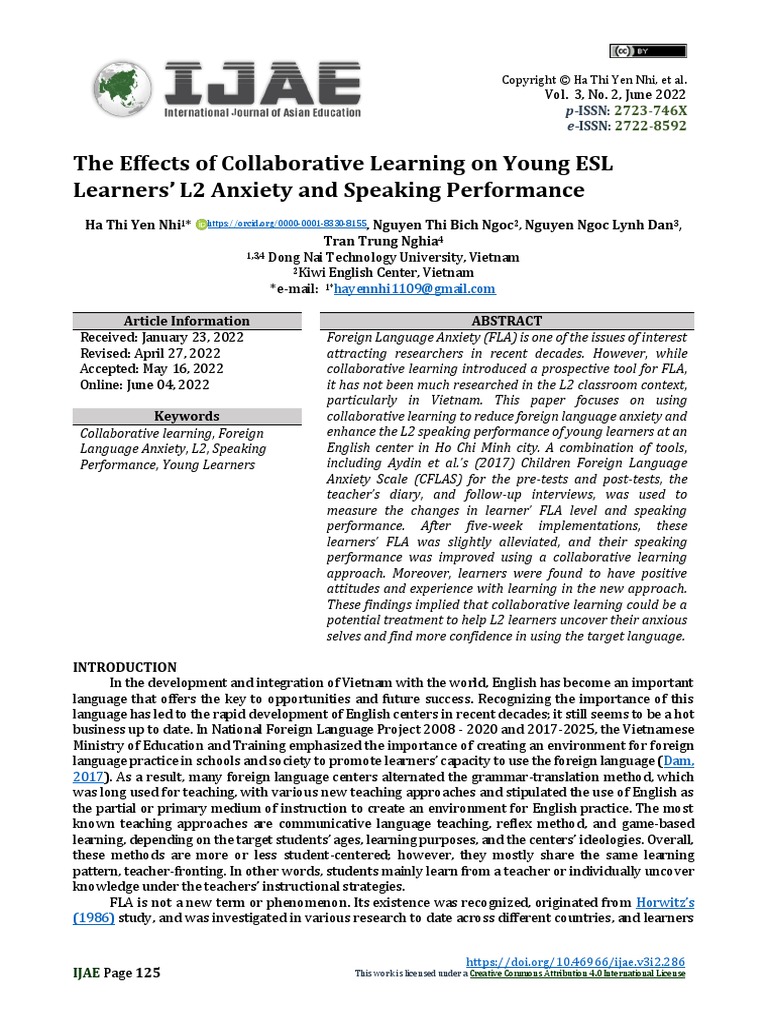 Collaborative Learning 1 | PDF | Learning | Second Language