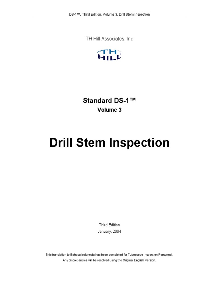 Drill Stem Inspection | PDF
