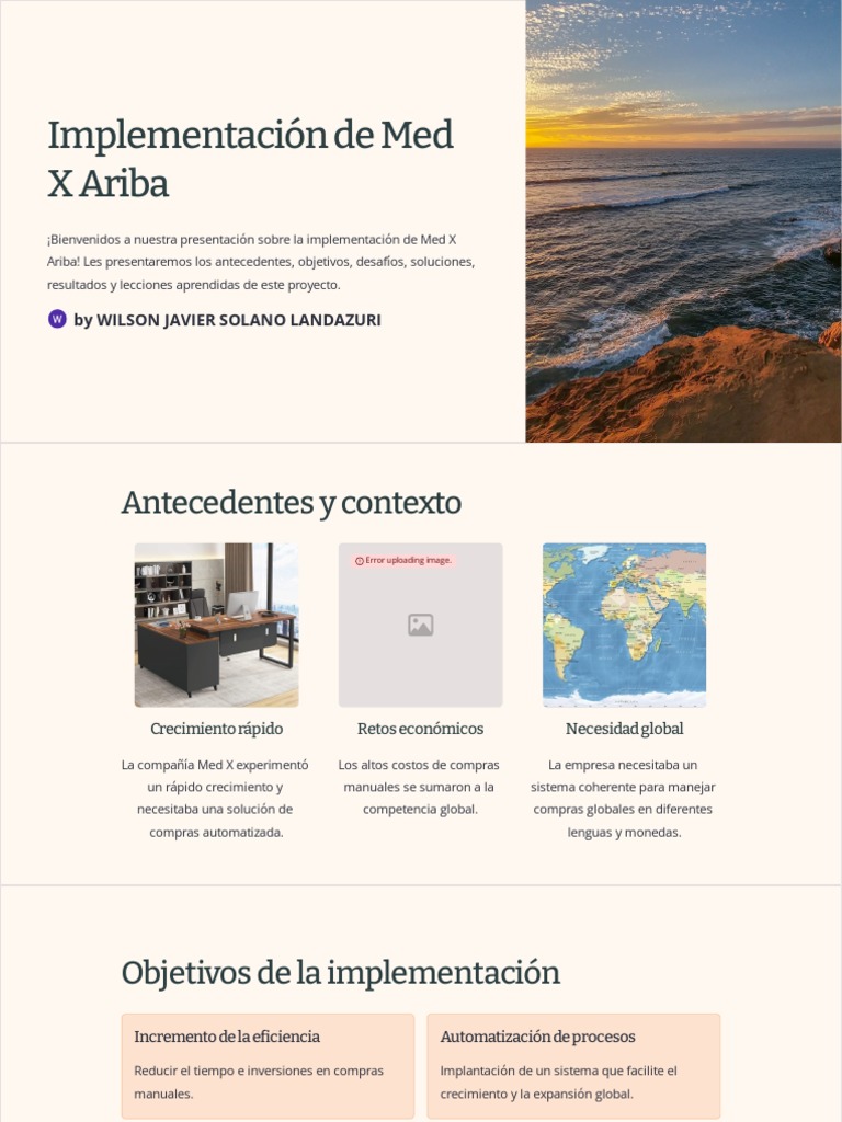 Implementacion de Med X Ariba | PDF | Planificación | Business