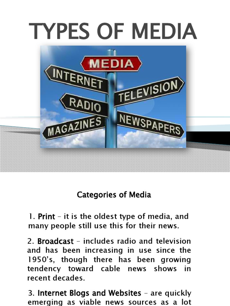 Types of Media | PDF