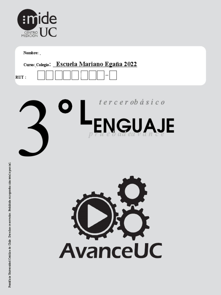 Prueba Lenguaje 3 Basico | PDF | Hipopótamo