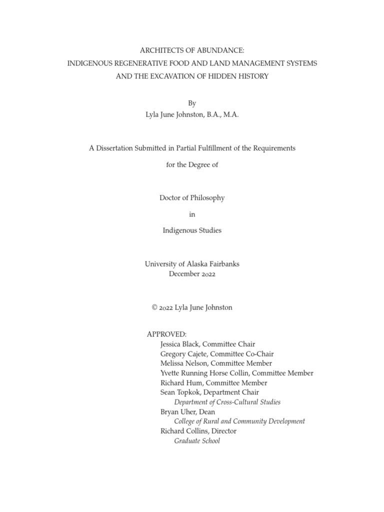 Department of Cross-Cultural Studies College of Rural and Community ...