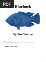Blueback: Novel Study | PDF | Reading Comprehension | Cognitive Science