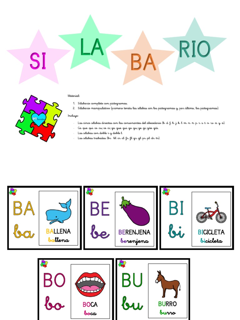 SILABARIo A y Z | PDF | Escritura | Lingüística