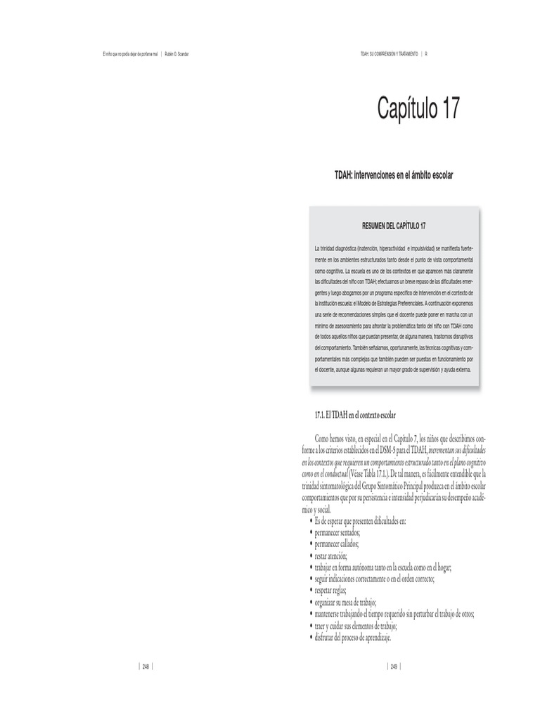 Scandar (2017) Intervenciónen El Aula (Cap. 17) | PDF | Desorden ...