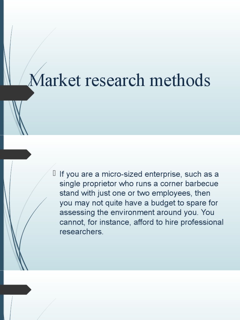 Market Research Methods | PDF | Marketing Research | Marketing