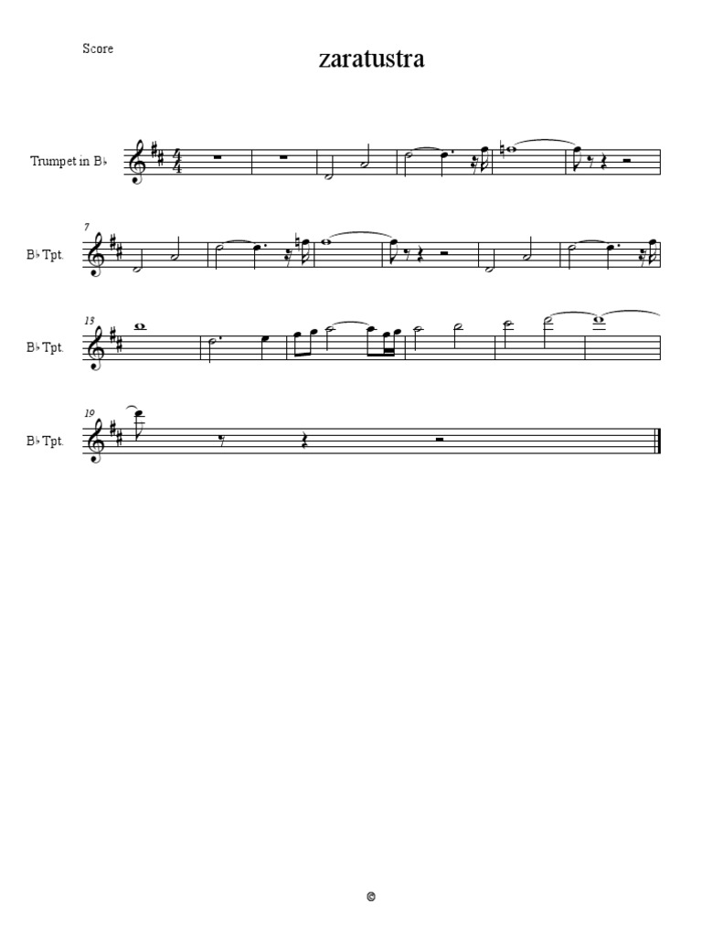 Trompeta 1 Zaratustra | PDF