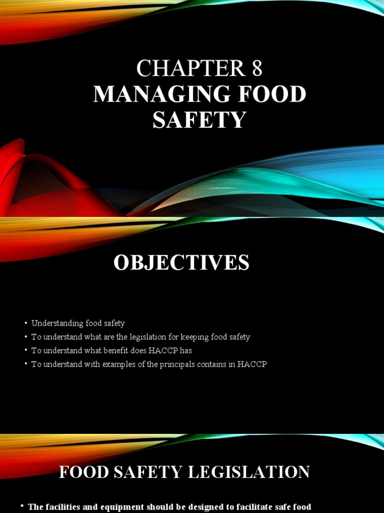 Chapter 8 - Managing Food Safety | PDF | Food Safety | Refrigerator