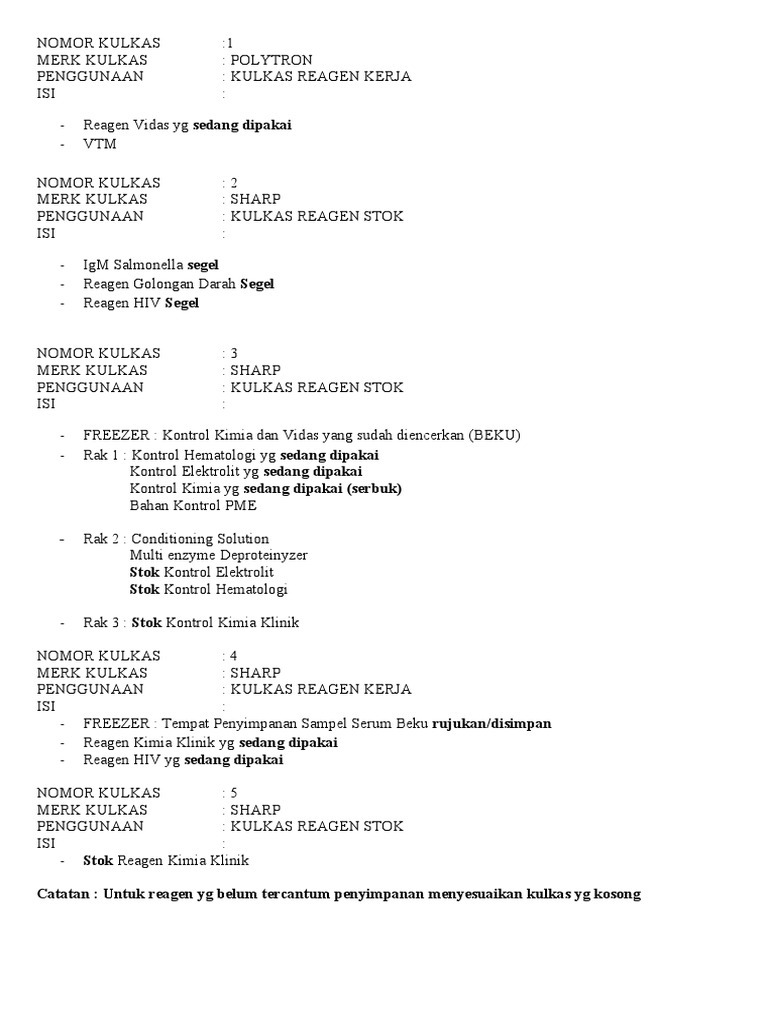 Isi Kulkas | PDF | Kesehatan Holistik