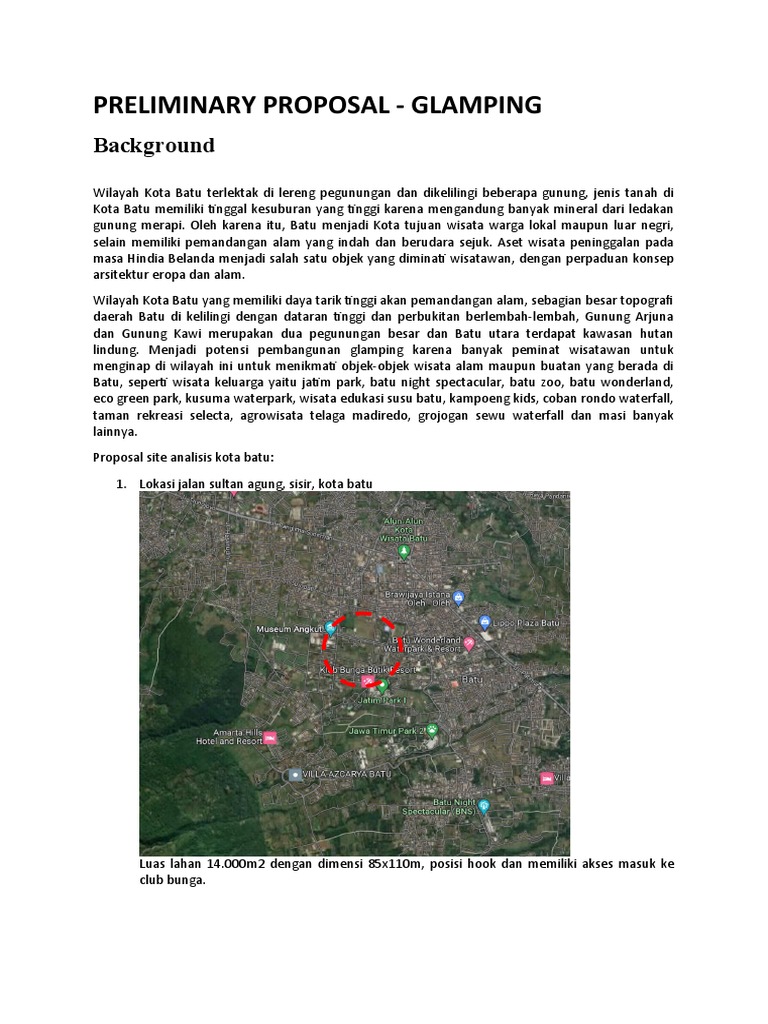 Preliminary Proposal Glamping | PDF