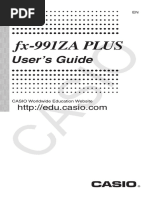 Casio FX 991es Plus User Manual | PDF | Calculator | Matrix (Mathematics)