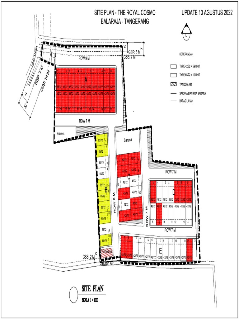Site Plan - The Royal Cosmo - 10 Agustus'22 | PDF