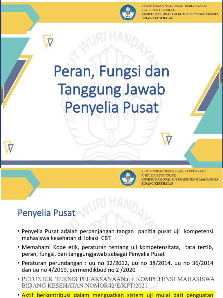 PPT peran dan fungsi Penyelia Pusat EDIT 2 | PDF