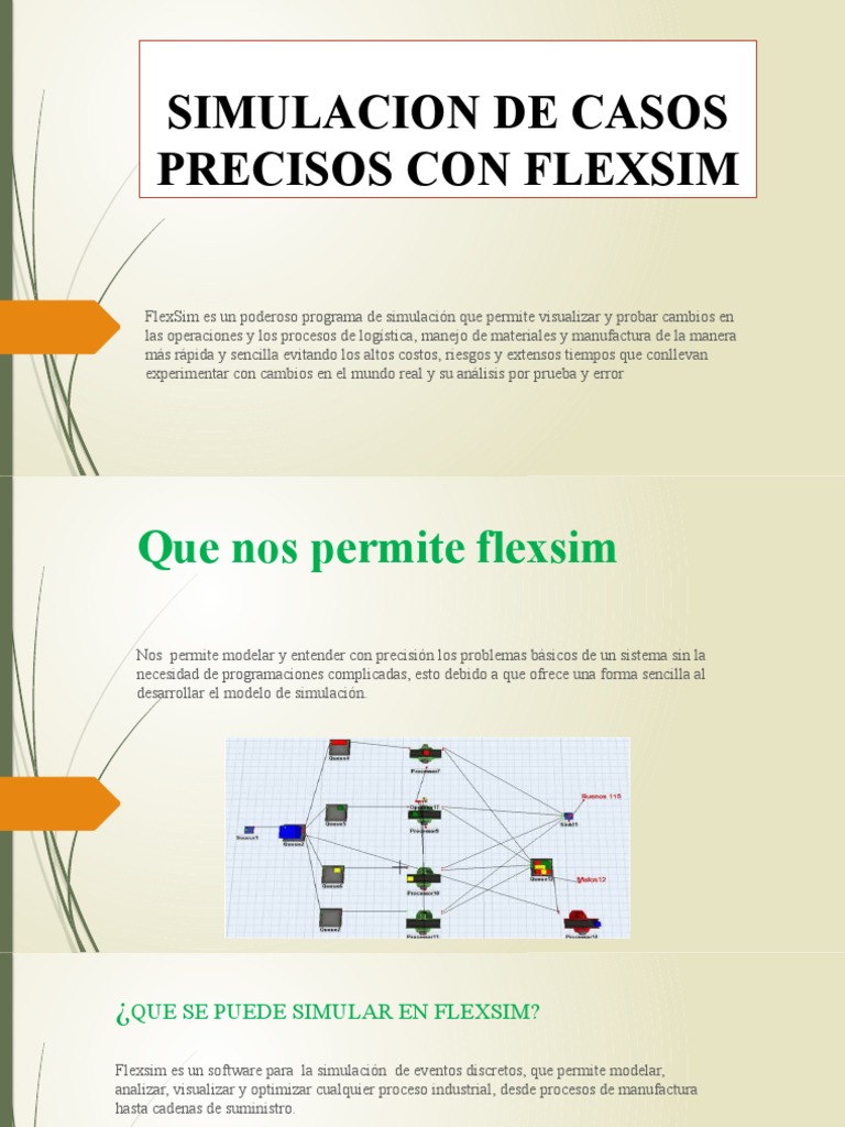 Simulacion de Casos Precisos Con Flexsim | PDF