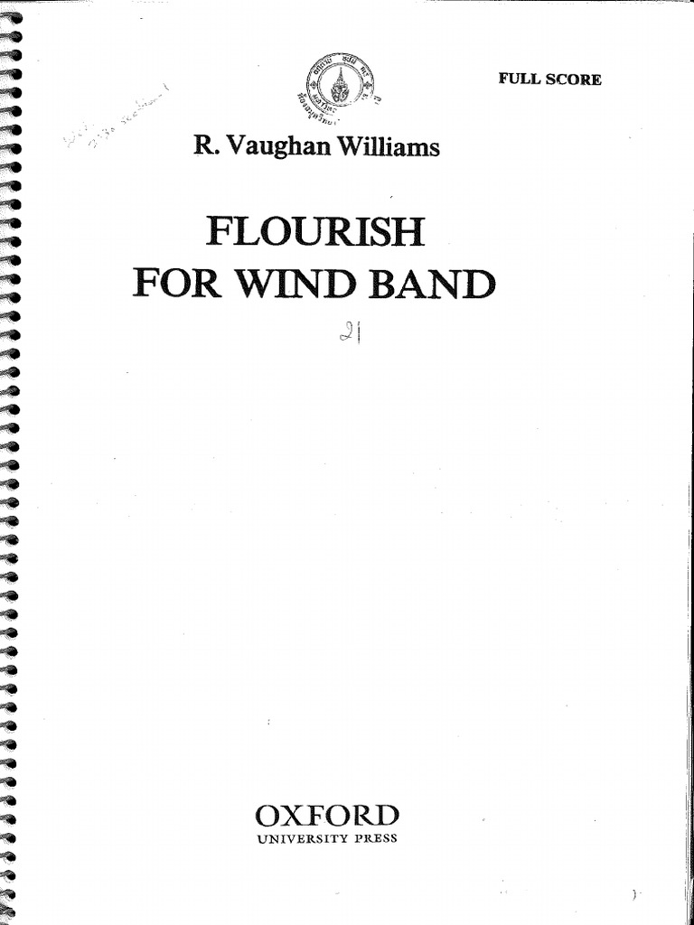 Flourish For Wind Band Score | PDF