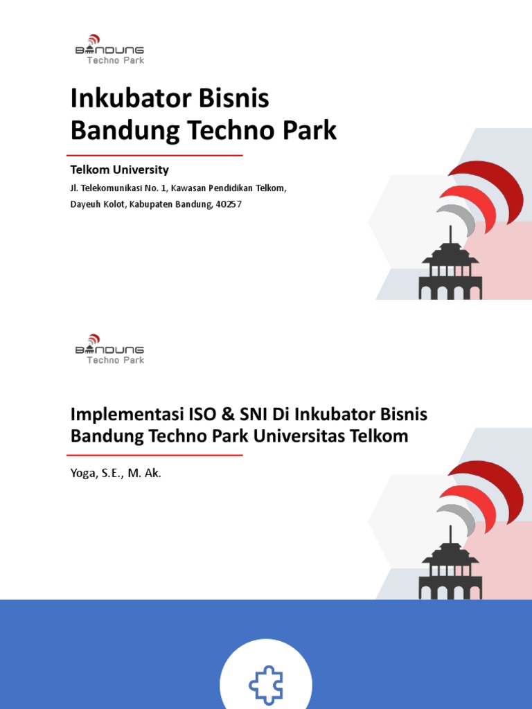 Slide Profil ISO - SNI Inkubator BTP | PDF | Bisnis