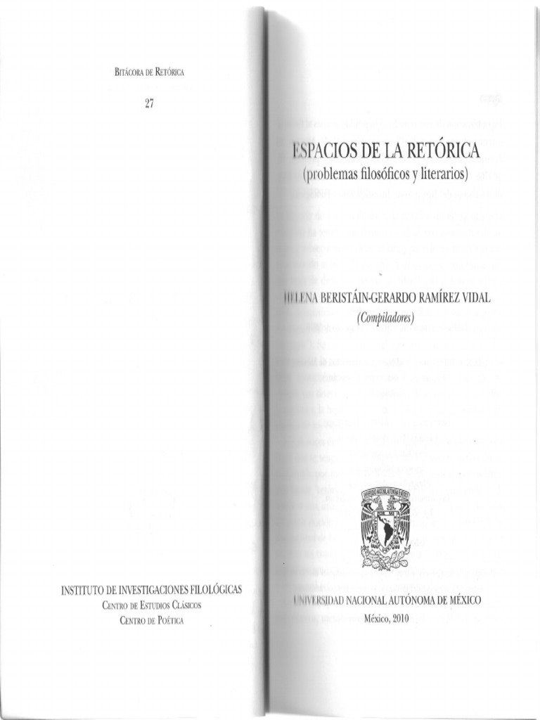 Ramírez Vidal-Espacios de La Retórica | PDF