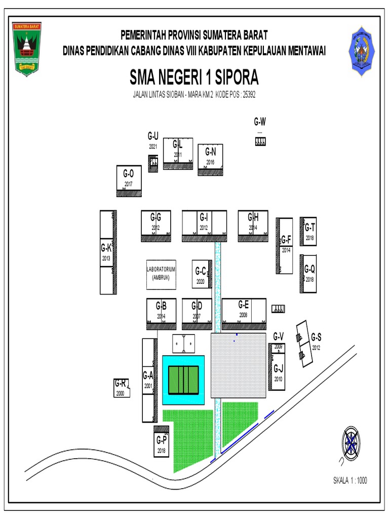 Site Plan SMA Negeri 1 Sipora | PDF