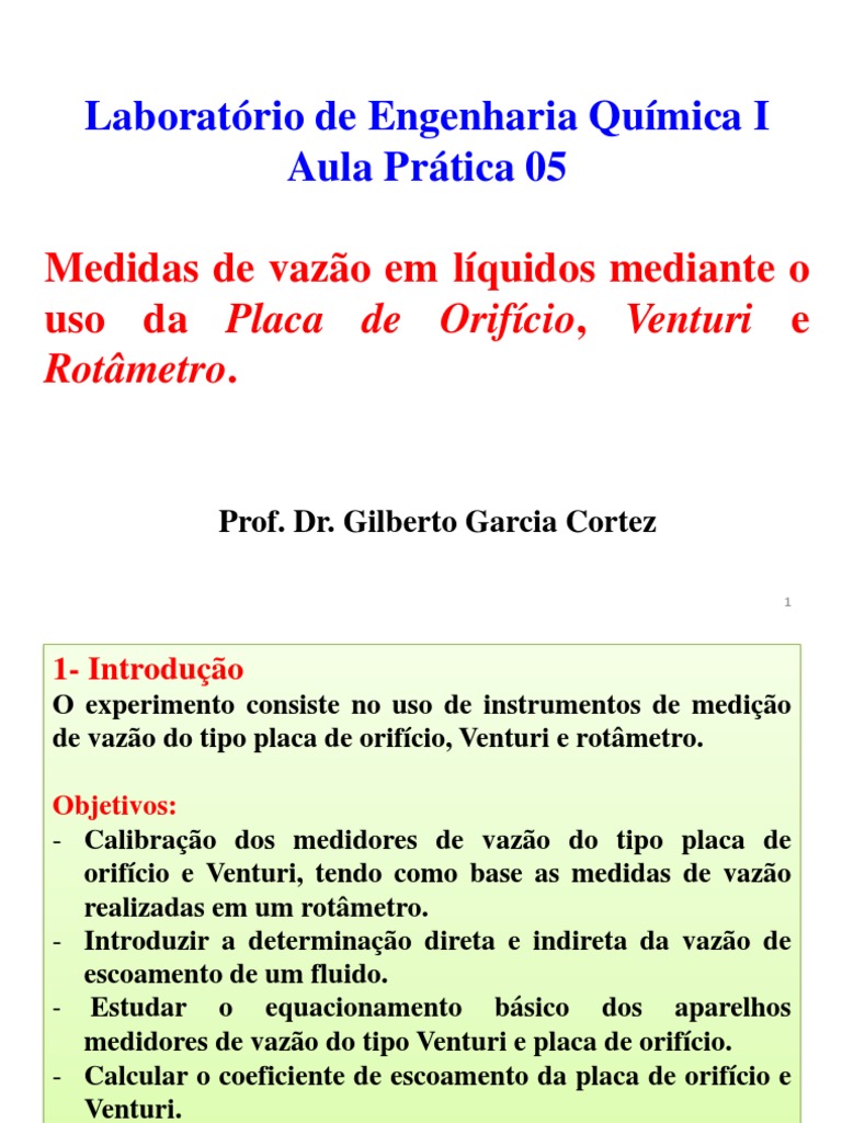 Aula Pratica 05 | PDF | Metrologia | Mecânica dos fluidos