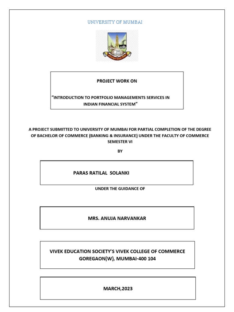 Bbi Project | PDF | Investment Fund | Investing