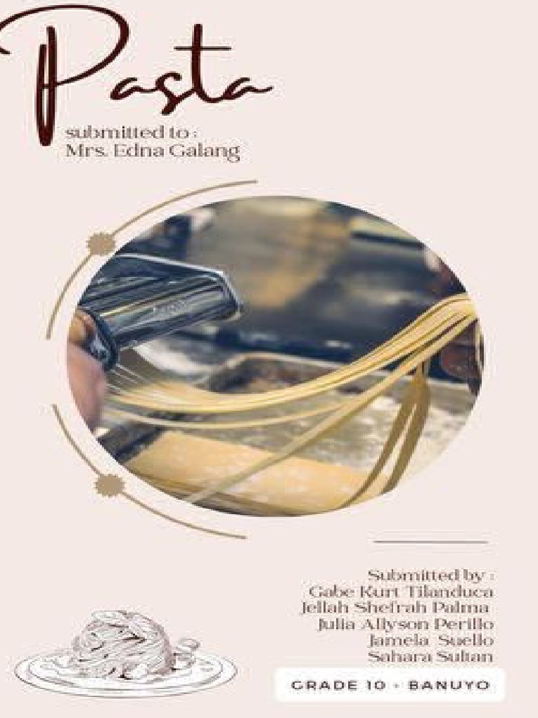 Cookery Pasta | PDF | Pasta | Tomato Sauce