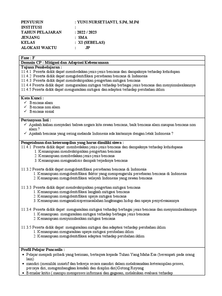 Modul Ajar Bab 4 | PDF