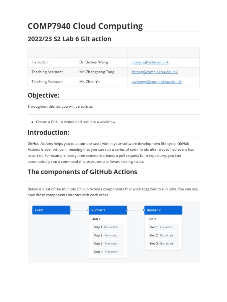 6 - Git Action | PDF | Software Repository | Workflow 6 - Git Action | PDF | Software Repository | Workflow