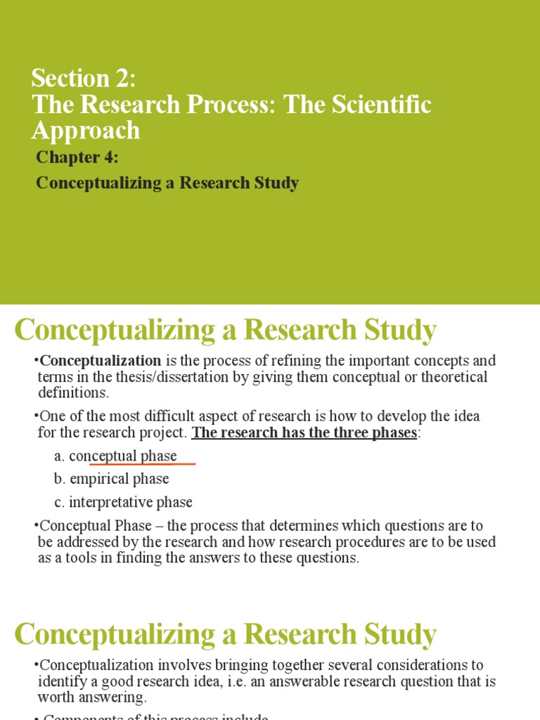 Conceptualizing a Research Study | PDF | Hypothesis | Experiment
