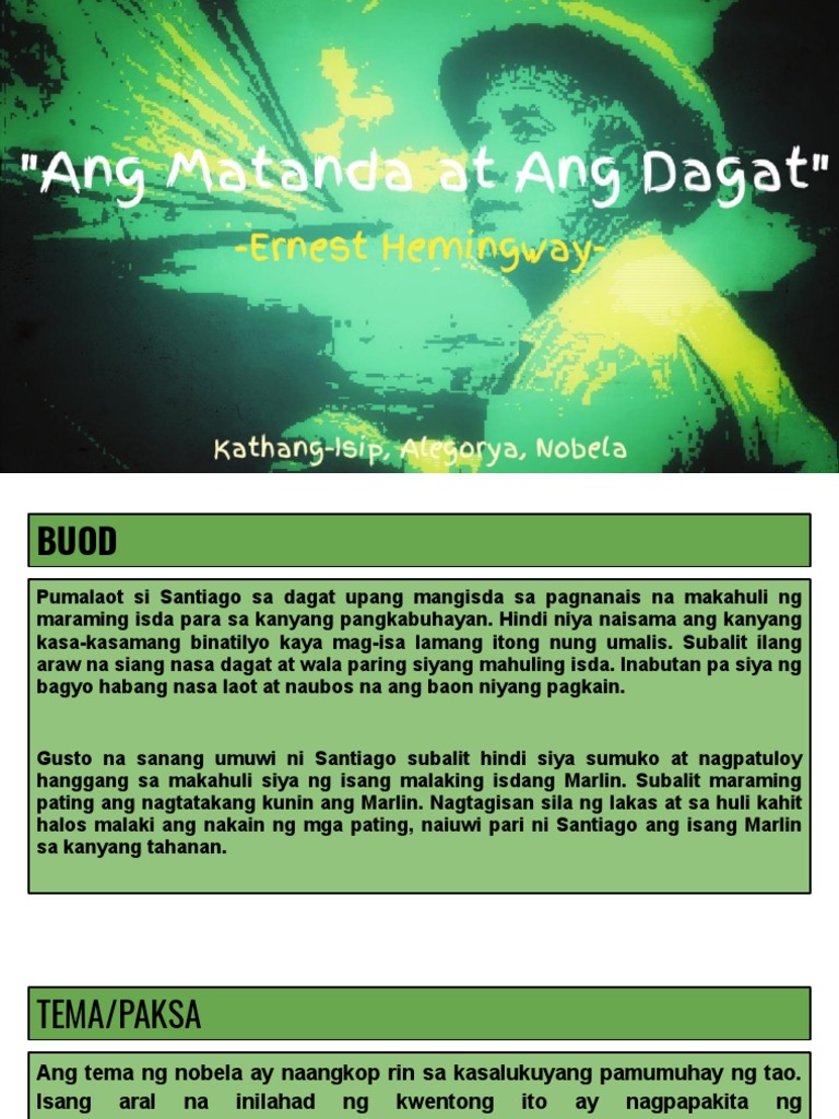 Ang Matanda at Ang Dagat | PDF
