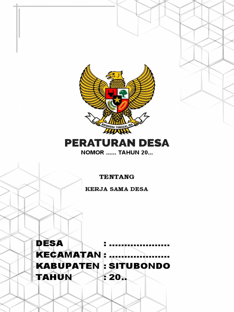 Peraturan Kerja Sama Desa Situbondo | PDF