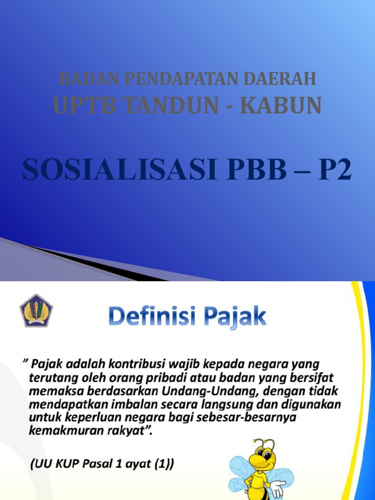 Materi Sosialisasi PBB - P2 2023 Powerpoint | PDF