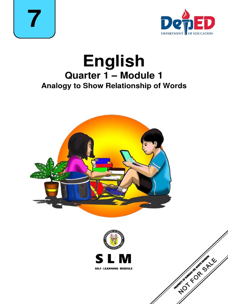 A ENG 7 Q1M1 Teacher | PDF | Learning | Analogy