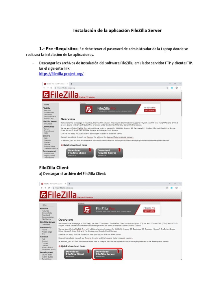 Manual de Instalaci+ N Servidor FTP - v1 | PDF | Protocolo de transferencia de archivos ...