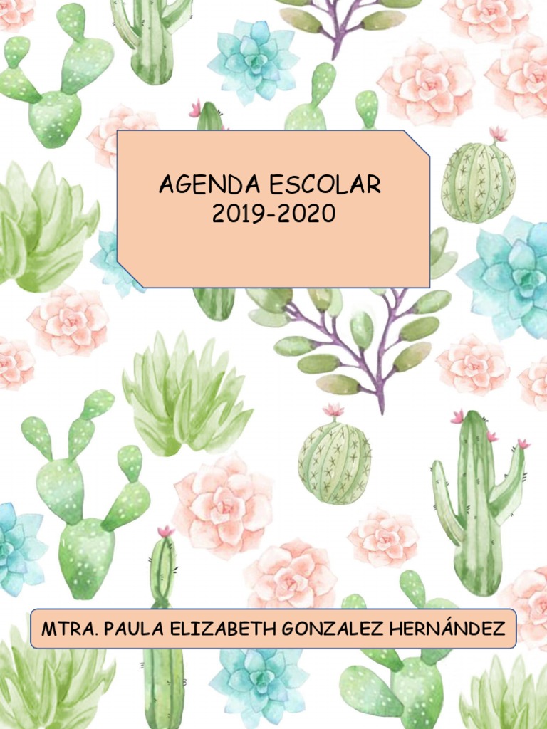 Agenda Escolar 2019-2020 | PDF