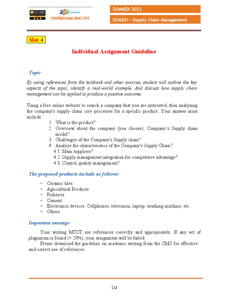 Slot 4-SCM201 INDIVIDUAL-2023 | PDF