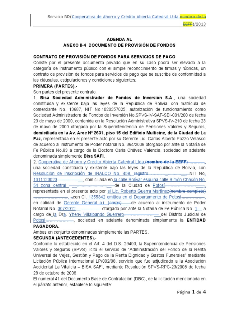 Anexo II-4 Fondos a Rendir | PDF