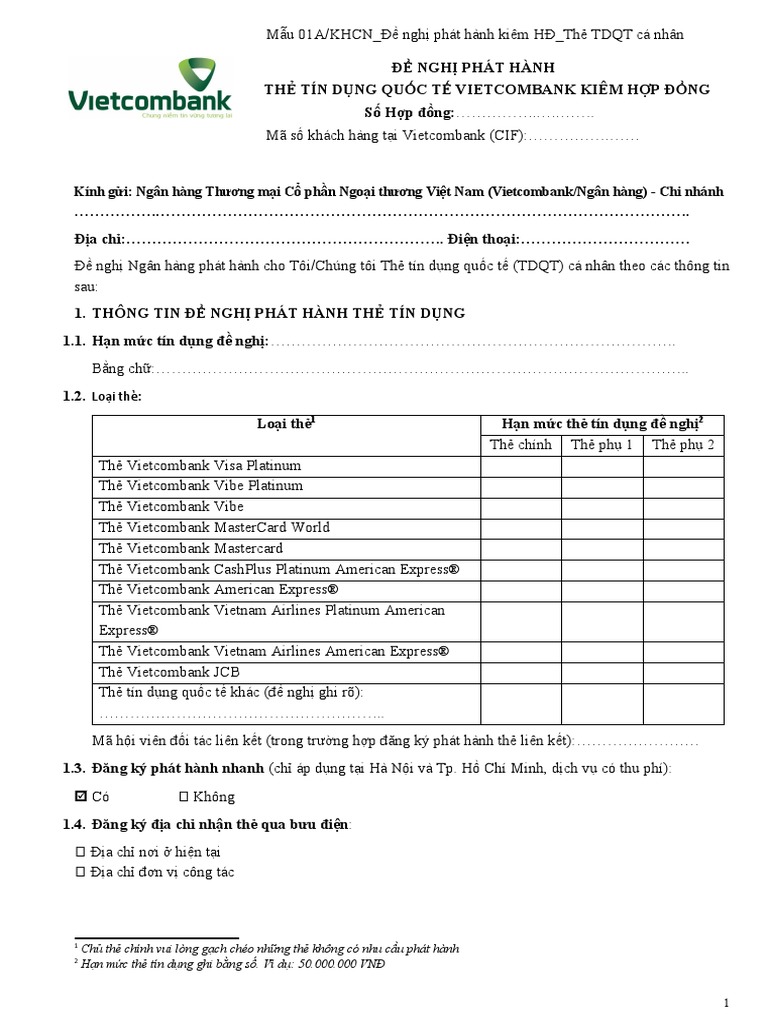 1. Form Thẻ Td - khcn (Kh Thuong) Ngo Quoc Tuan | PDF