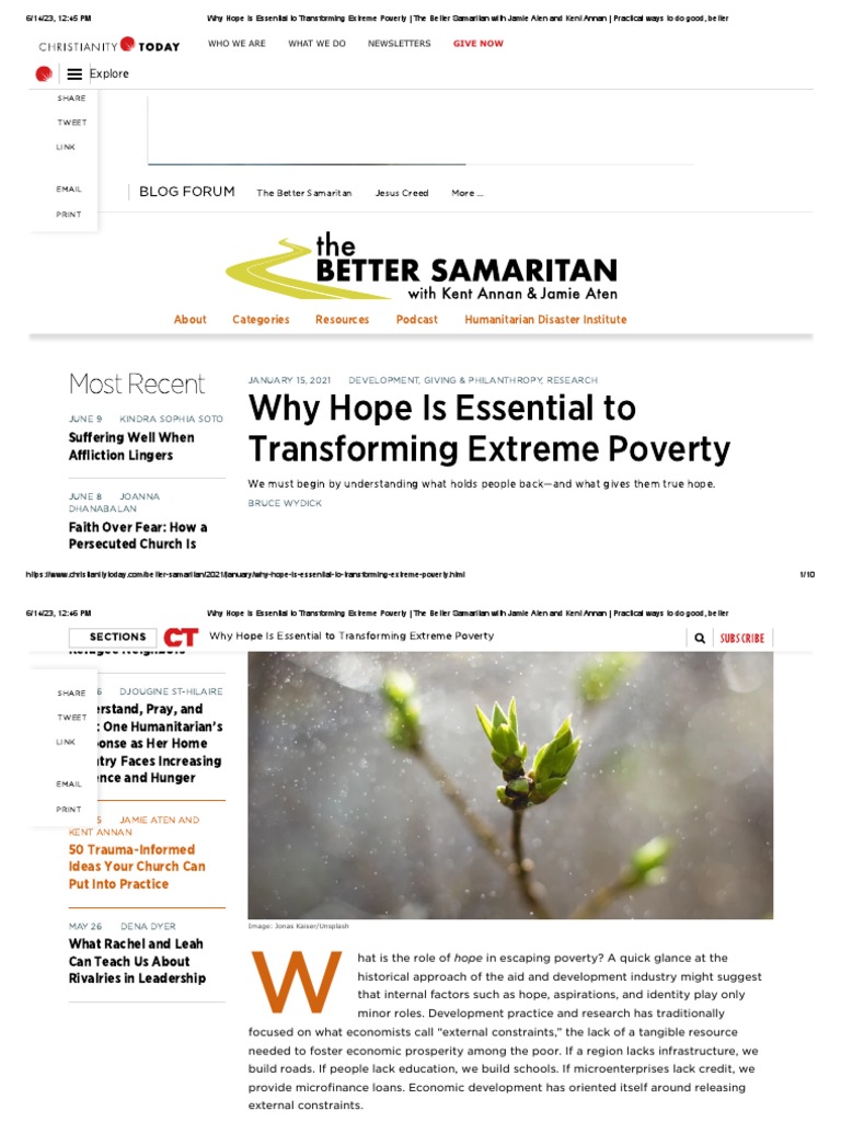 Why Hope Is Essential to Transforming Extreme Poverty _ The Better Samaritan with Jamie Aten and ...