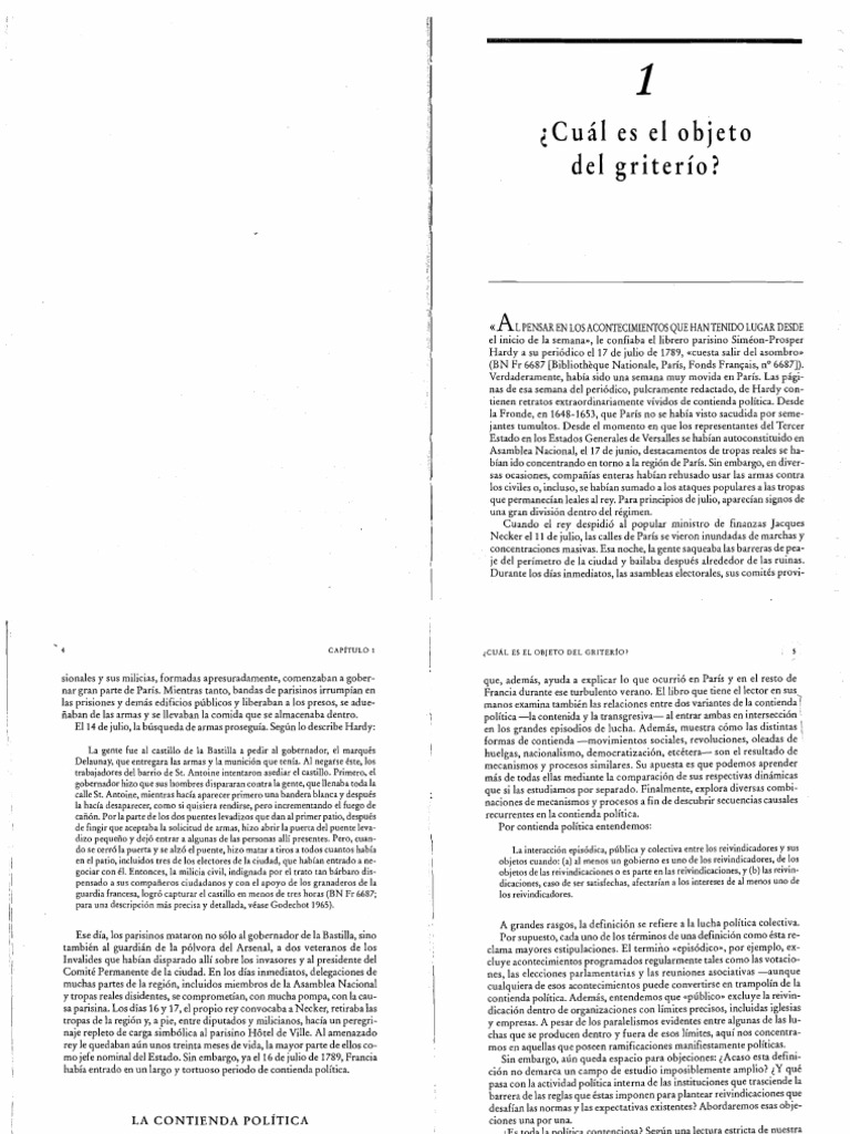 Lectura 7. Doug McAdam, Sidney Tarrow y Charles Tilly. Capítulos 1 y 2 ...