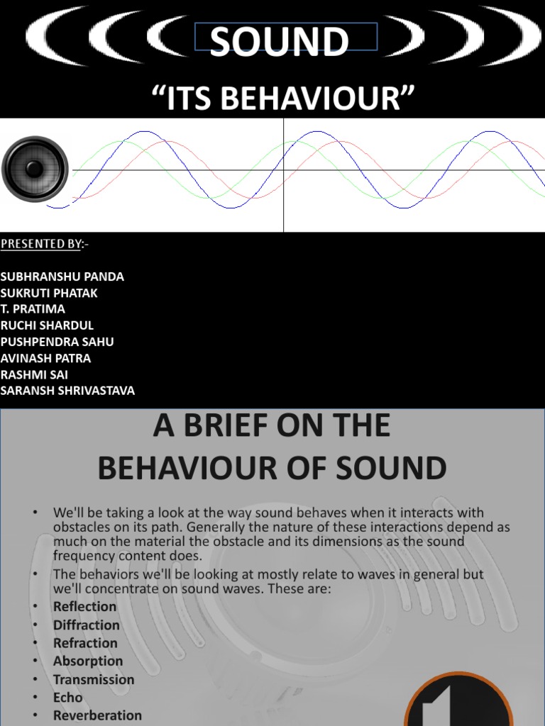 2.behaviour of Sound | PDF | Sound | Waves