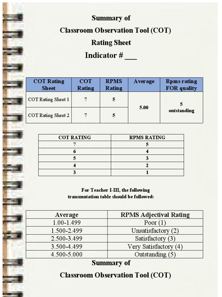 Summary of COT | PDF