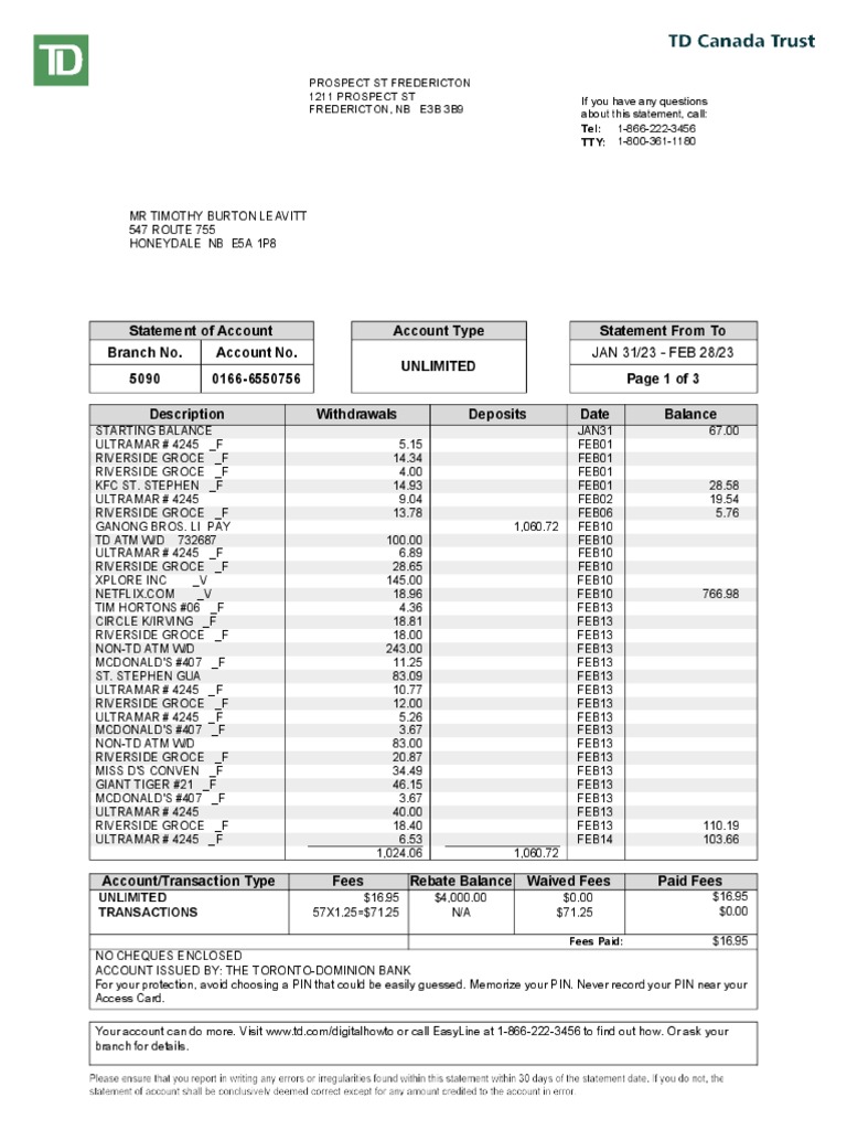 Example of Teedee | PDF | Personal Identification Number | Automated Teller Machine